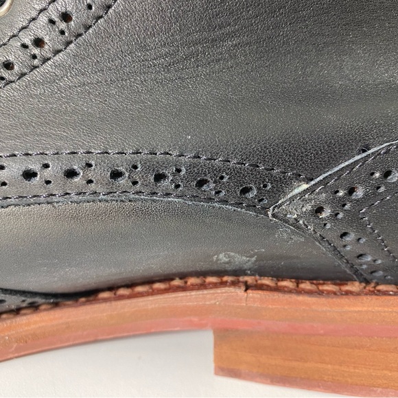 JD Fisk | Shoes | New Jd Fisk Leather Wingtip Brogue Boots Lace Up ...